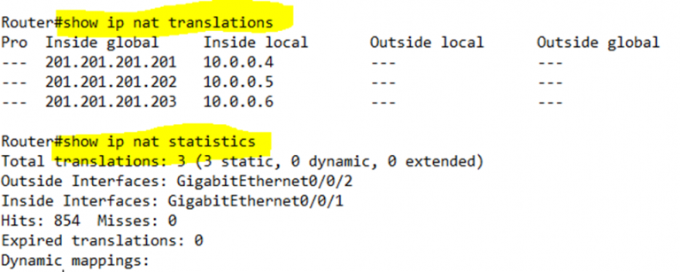 41 Configure And Verify Inside Source Nat Using Static And Pools Hsm