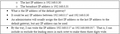1.4 Given a scenario, configure a subnet and use appropriate IP ...